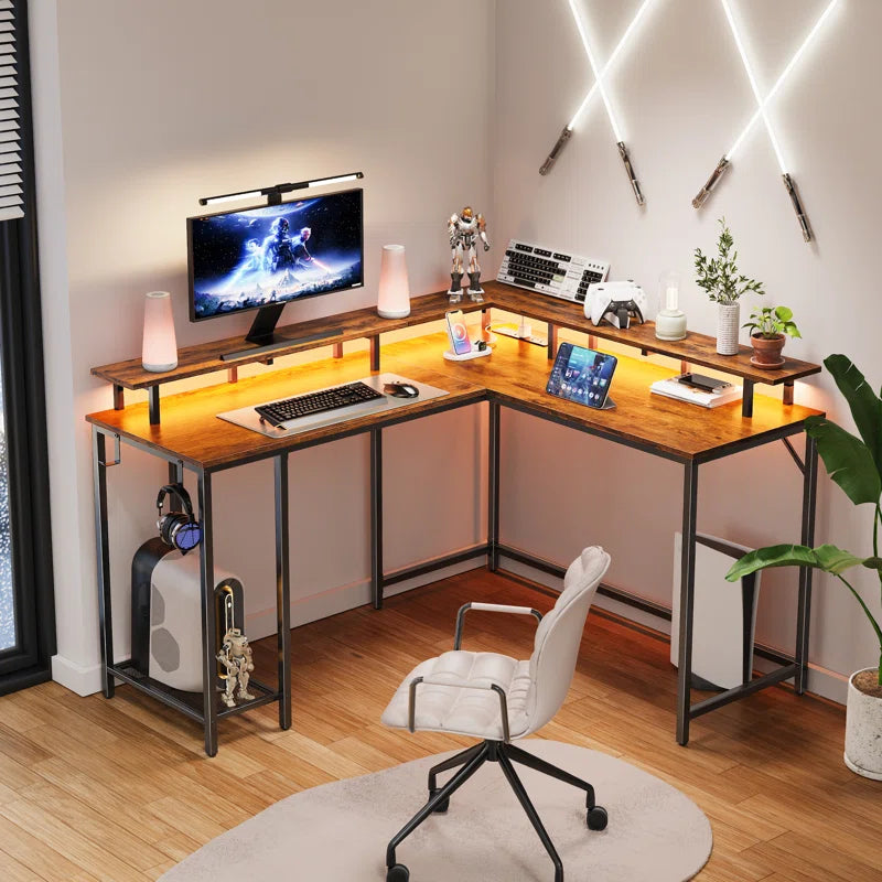 L-Shaped Computer Desk – Hunza Furniture House
